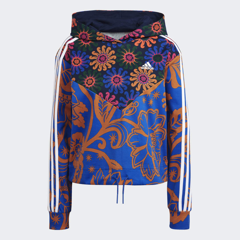 adidas x FARM Rio Hoodie - Blue | Free Shipping with adiClub | adidas US