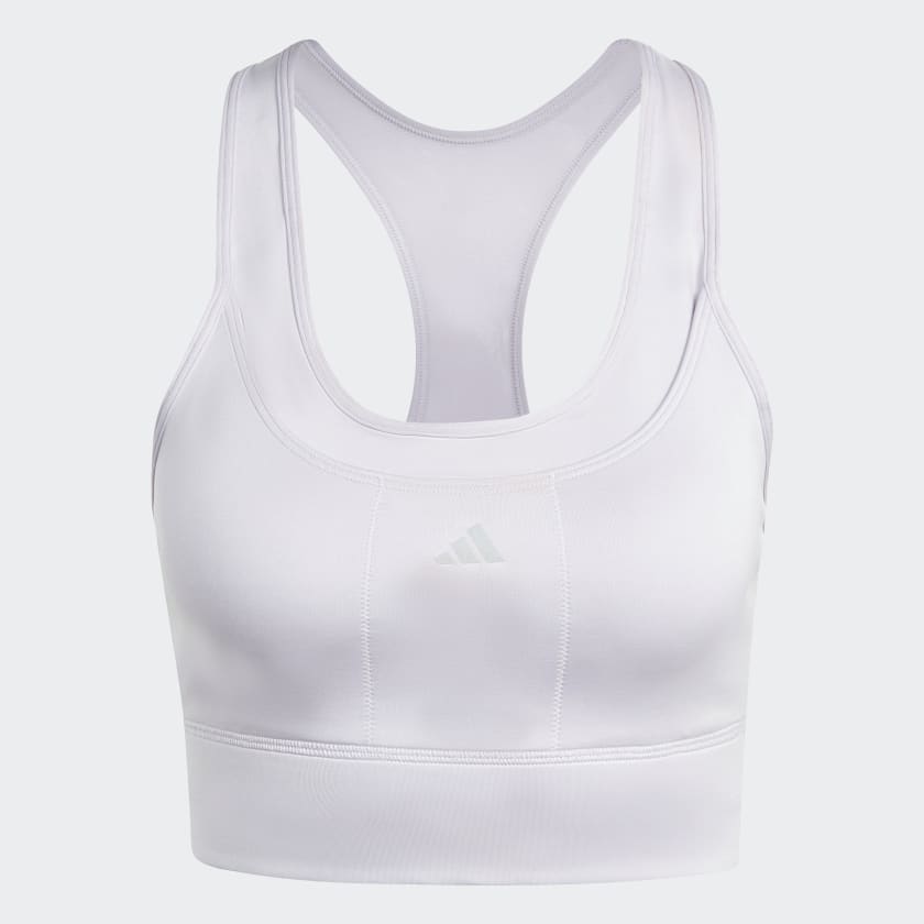adidas Medium-Support Running Pocket Bra - Purple | adidas Australia