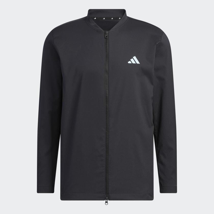 アディダス 【ゴルフ】HEAT.RDY 長袖フルジップクルーネックジャケット - ブラック | アディダス ジャパン
