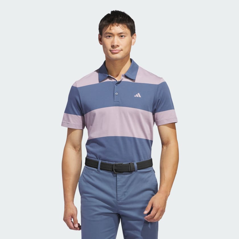 adidas Colorblock Rugby Stripe Poloshirt - Lila | adidas Deutschland