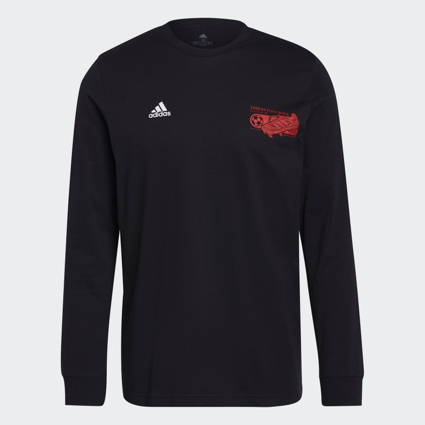 adidas Predator Graphic Long Sleeve Tee - Black | Men's Soccer | adidas US