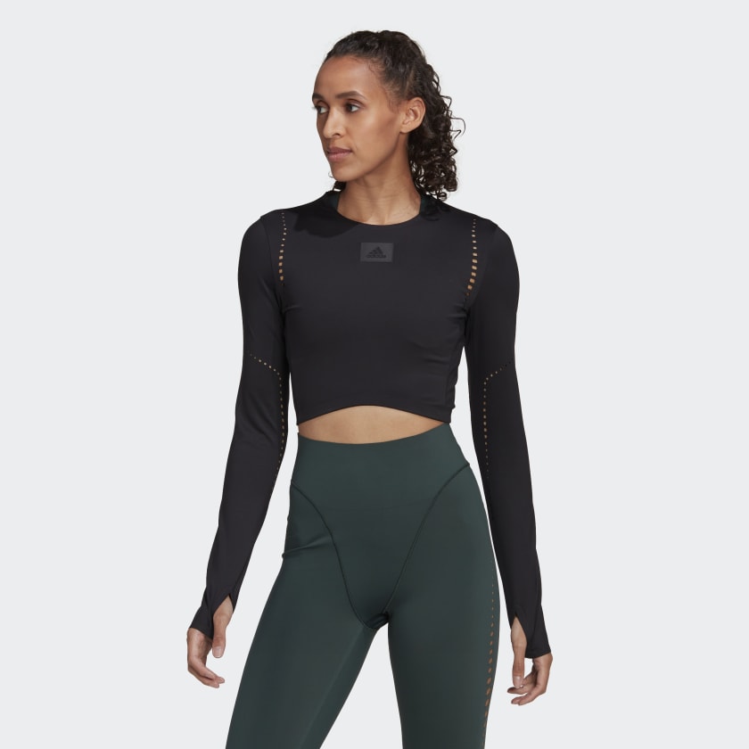 adidas Best of adidas Long Sleeve Top - Black | Women's Training ...