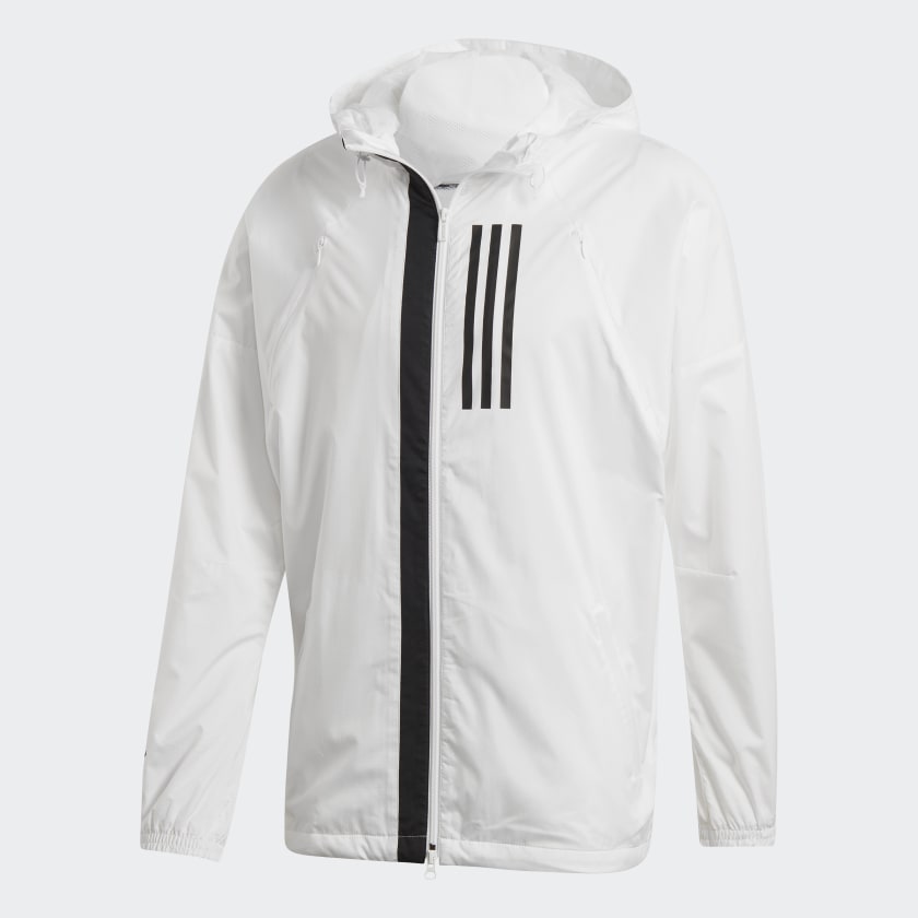 adidas W.N.D. Jacket, White - Performance Ready | adidas UK