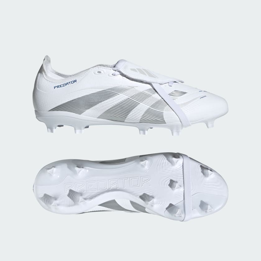 adidas Predator League Fold-Over Tongue Firm/Multi-Ground Boots - White ...