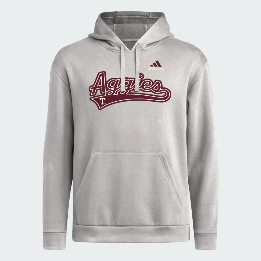 adidas Texas A&M Aggies Fleece Hoodie - Grey | Free Shipping with ...