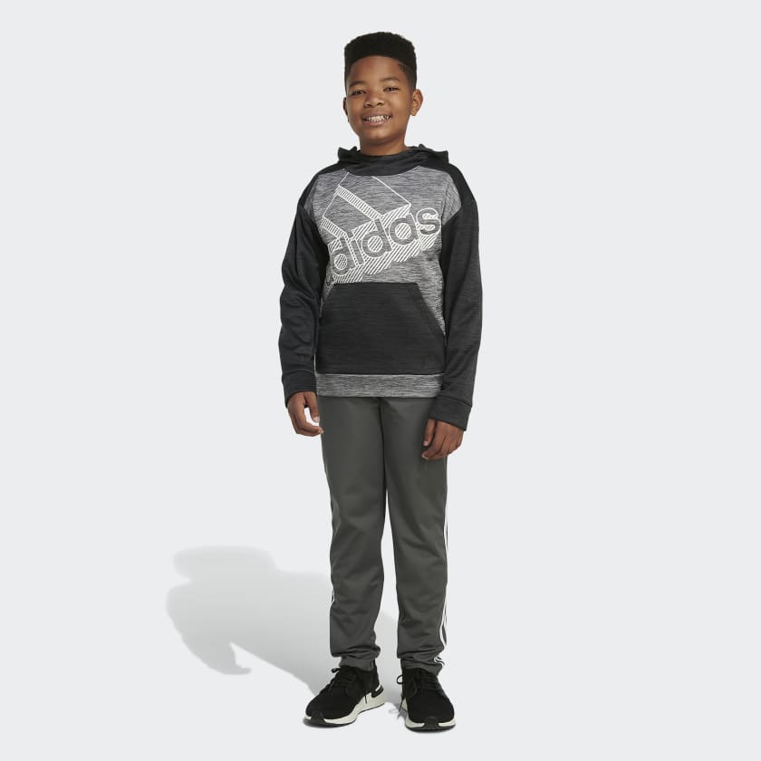 adidas Colorblock Mélange Hoodie - Black | Kids' Training | adidas US