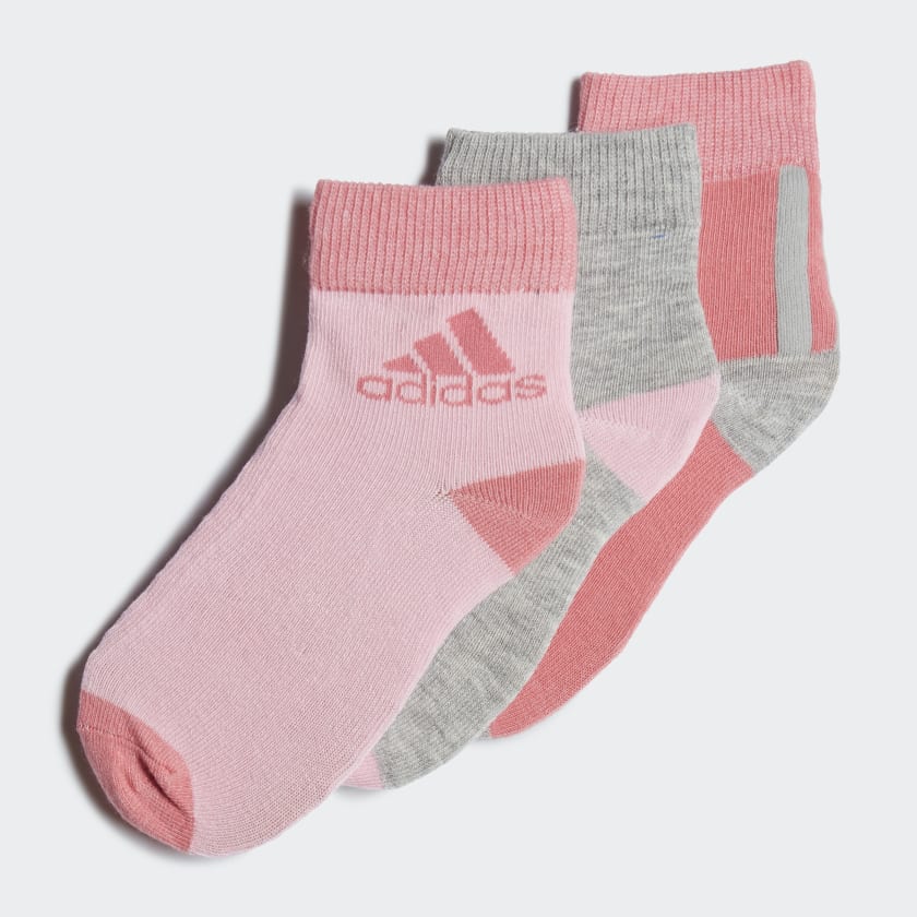 adidas ANKLE SOCKS - 3 PAIRS - Pink | adidas Australia