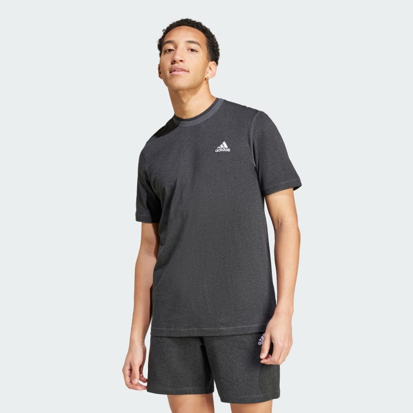 adidas Seasonal Essentials Melange T-Shirt - Schwarz | adidas Deutschland
