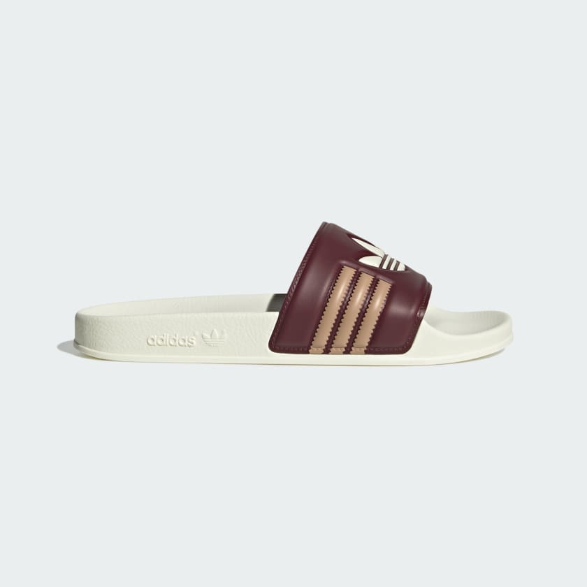 adidas Adilette Slides - Burgundy | adidas Australia