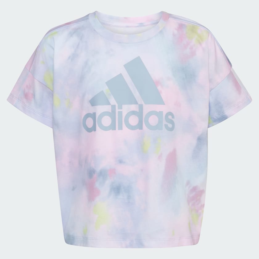 adidas Short Sleeve Printed Loose Box Tee - Blue | Free Shipping with ...