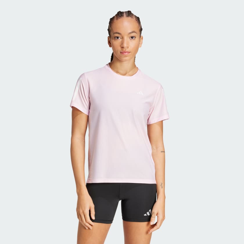 Camiseta Own The Run - Rosa adidas | adidas Brasil