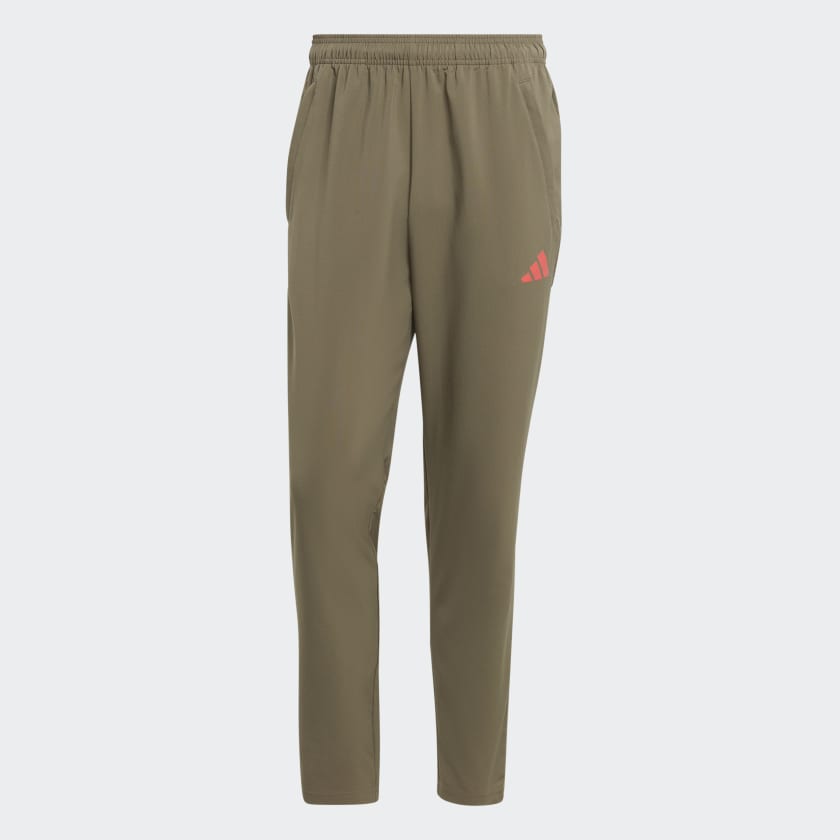 adidas Train Essentials Seasonal Training Pants - Green | Free Shipping ...