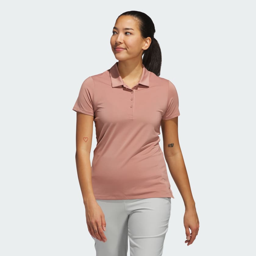 adidas Ultimate365 Solid Short Sleeve Polo Shirt - Pink | adidas Australia