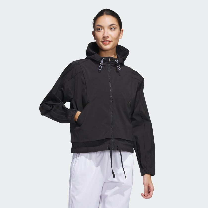 adidas Beyond Full-Zip Hoodie - Black | Free Shipping with adiClub ...