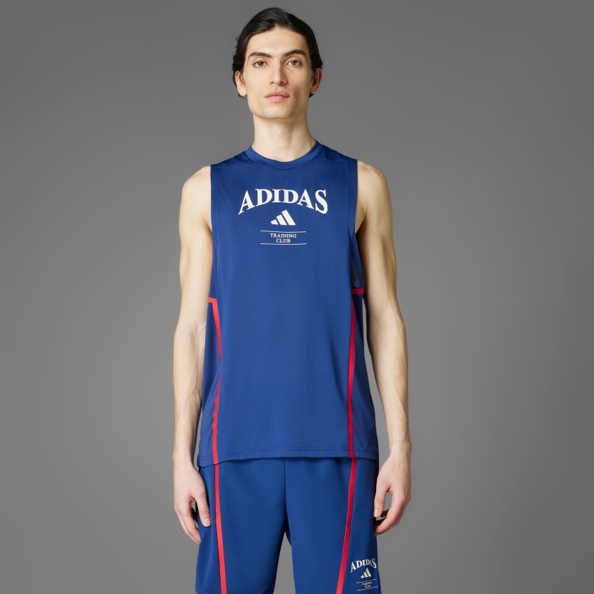 adidas Designed-for-Training Legacy Tank Top - Blue | Free Shipping ...