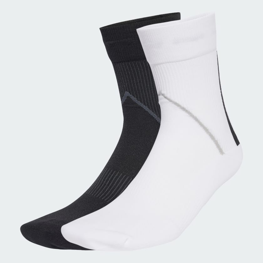 adidas Techy Crew Socks 2 Pairs - White | adidas UK