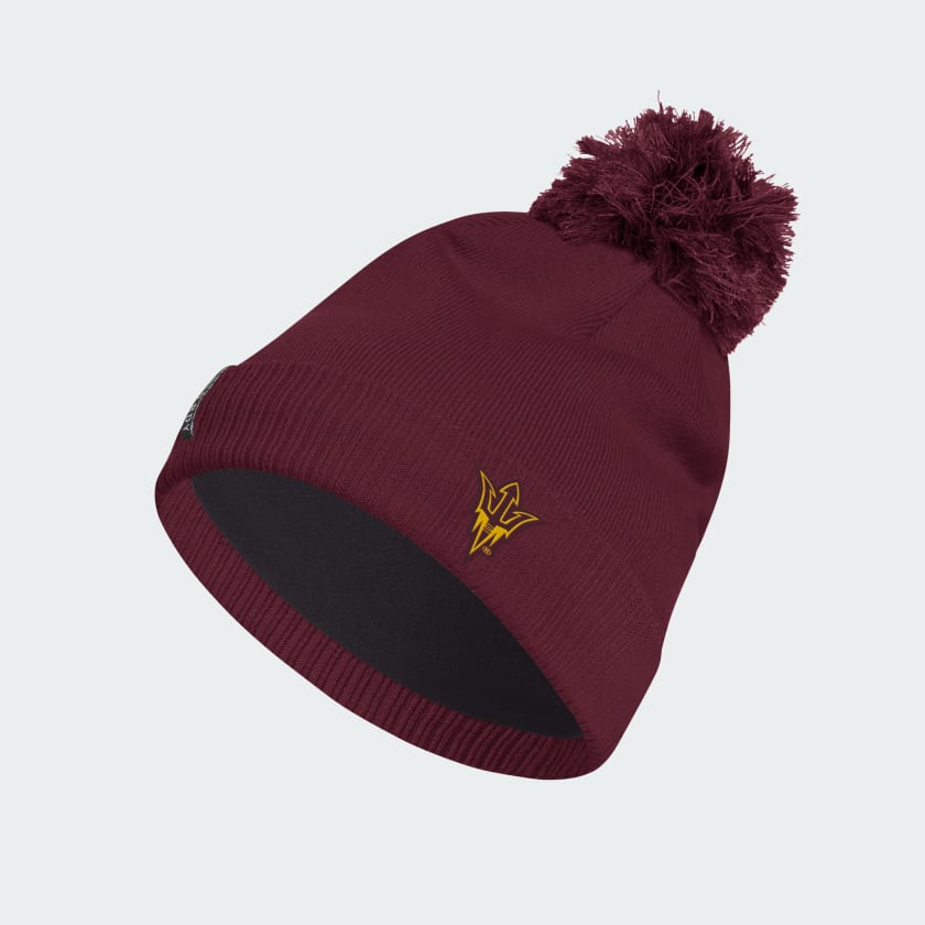 adidas ASU Cuffed Knit Beanie - Burgundy | Free Shipping with adiClub ...