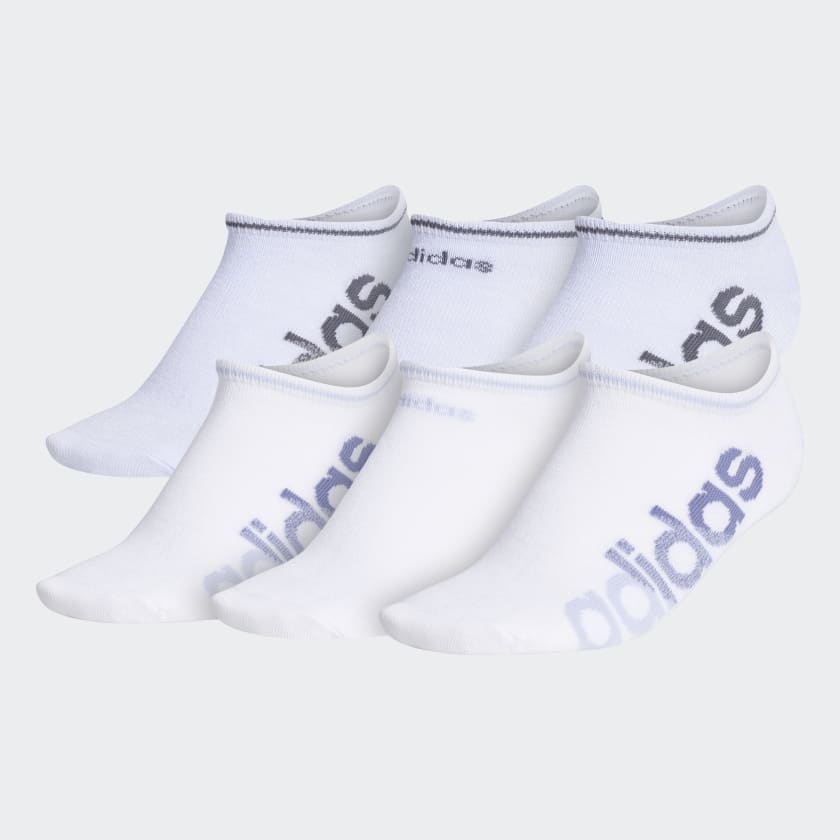 adidas Linear Superlite No-Show Socks 6 Pairs - Multicolor | Women's ...