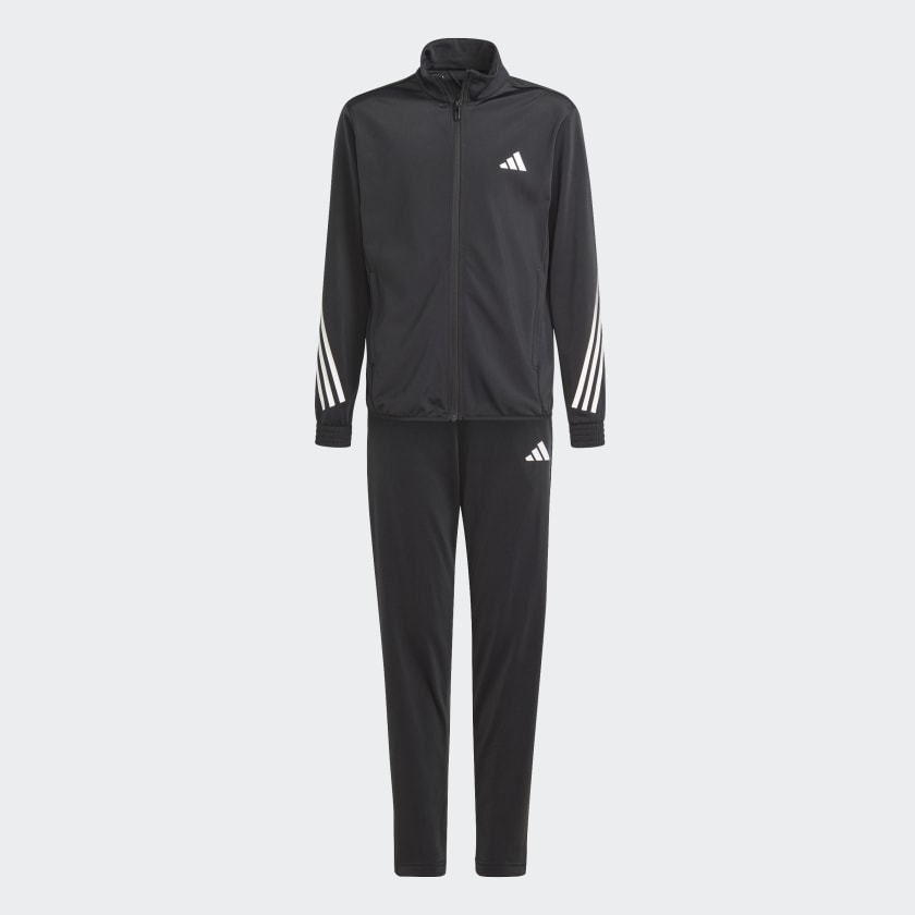 Adidas Train Icons Aeroready 3 Stripes Tracksuit Black Adidas Uk