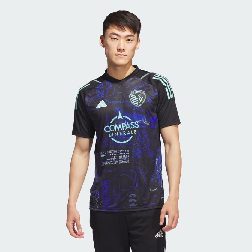 adidas Sporting Kansas City Tiro Graphic Jersey - Black | Free Shipping ...