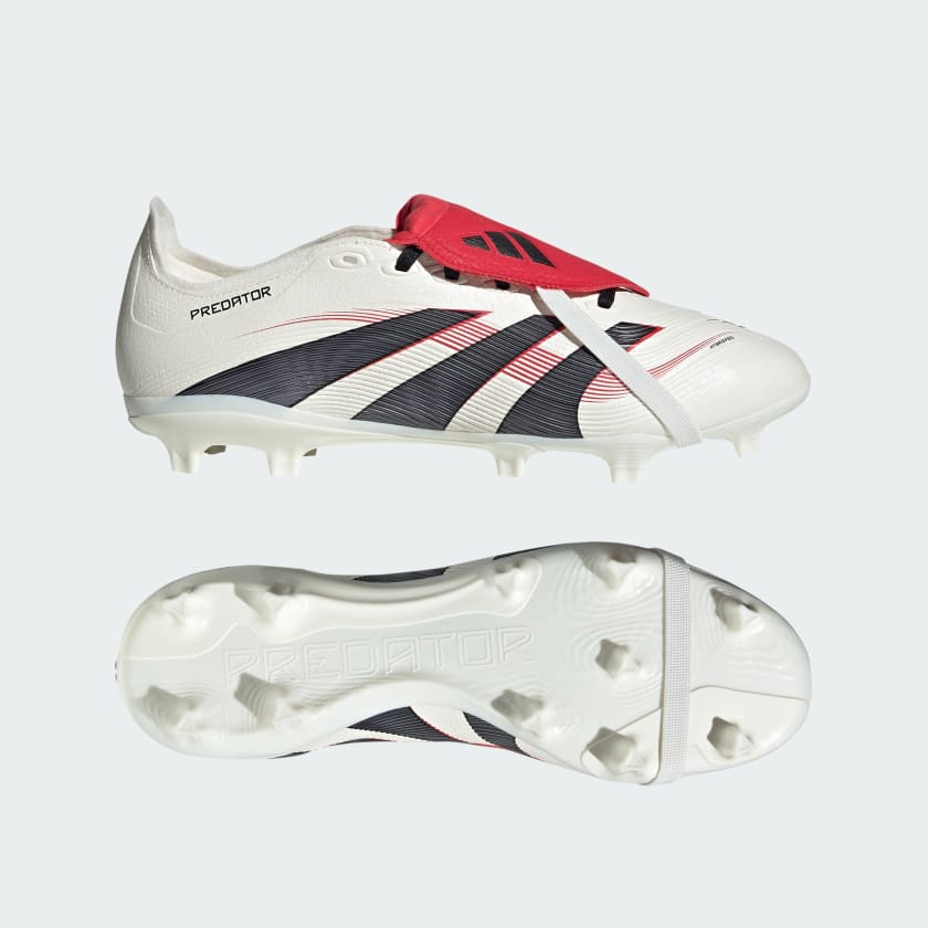 adidas Predator League Fold-Over Tongue Firm/Multi-Ground Boots - White ...