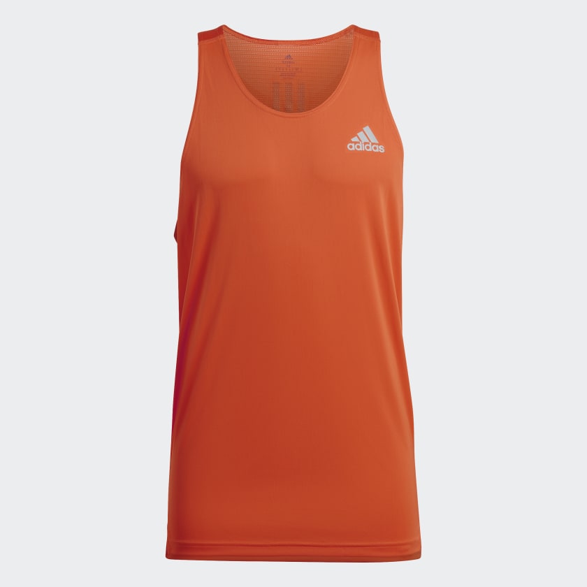 adidas Own the Run Singlet - Orange | adidas Australia