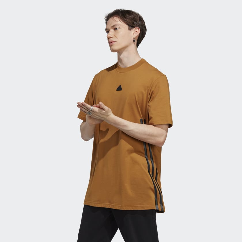 adidas Future Icons 3-Stripes Tee - Brown | adidas Australia