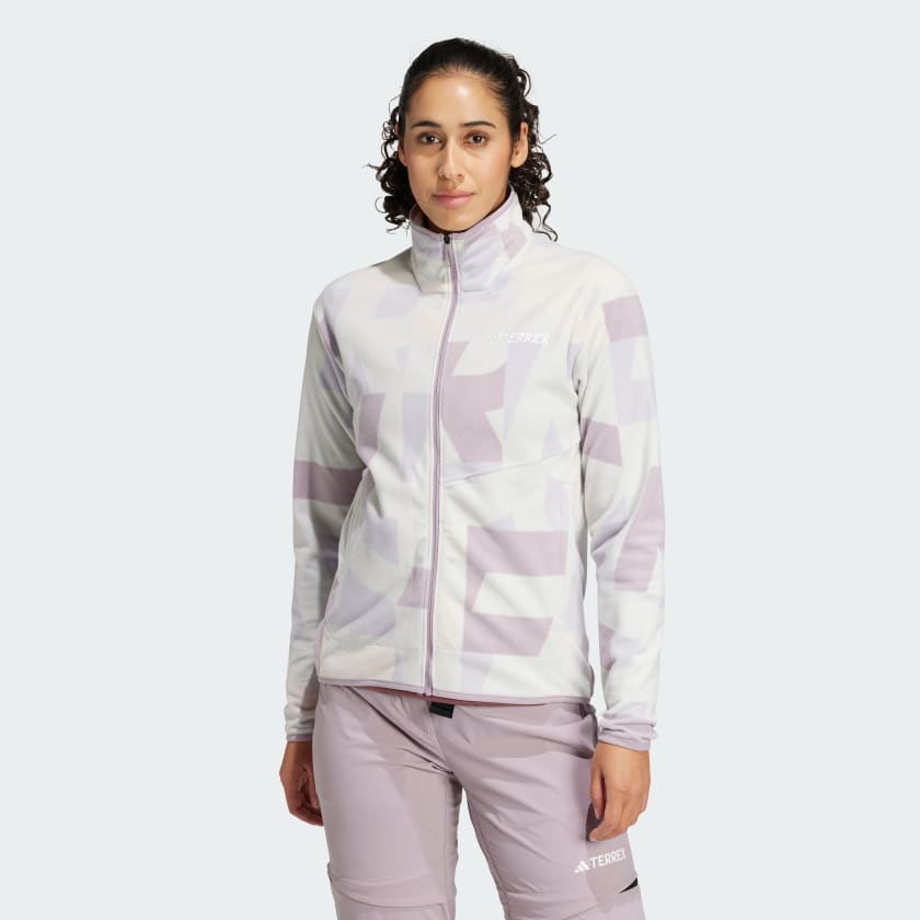 adidas Terrex Multi Printed Fleecejacke - Grau | adidas Deutschland
