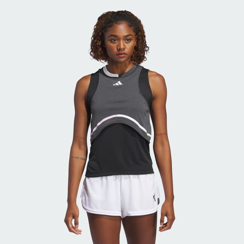 adidas Tennis HEAT.RDY Match Tank Top - Black | Free Shipping with adiClub | adidas US
