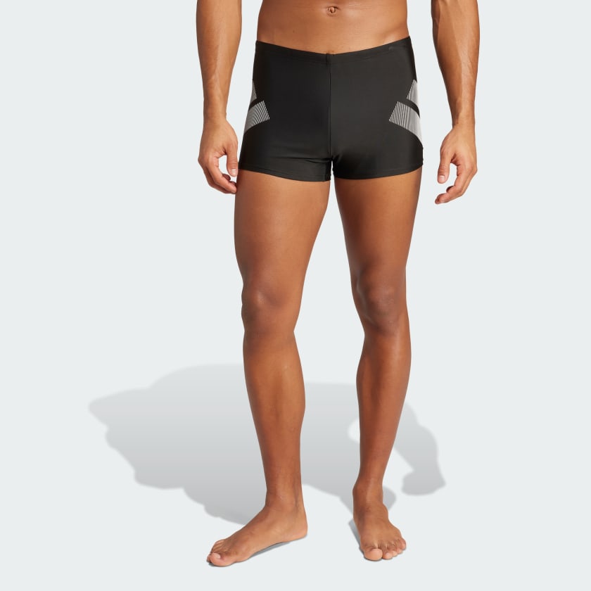 adidas Big Bars Swim Boxers - Black | adidas UK