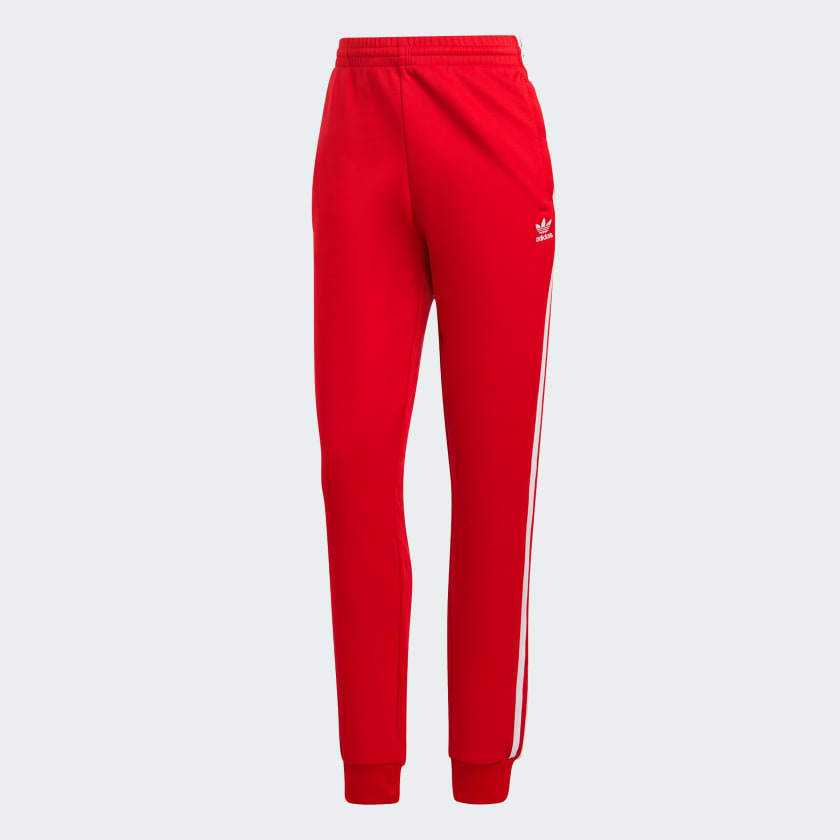Calça Adicolor Classics - Vermelho adidas | adidas Brasil