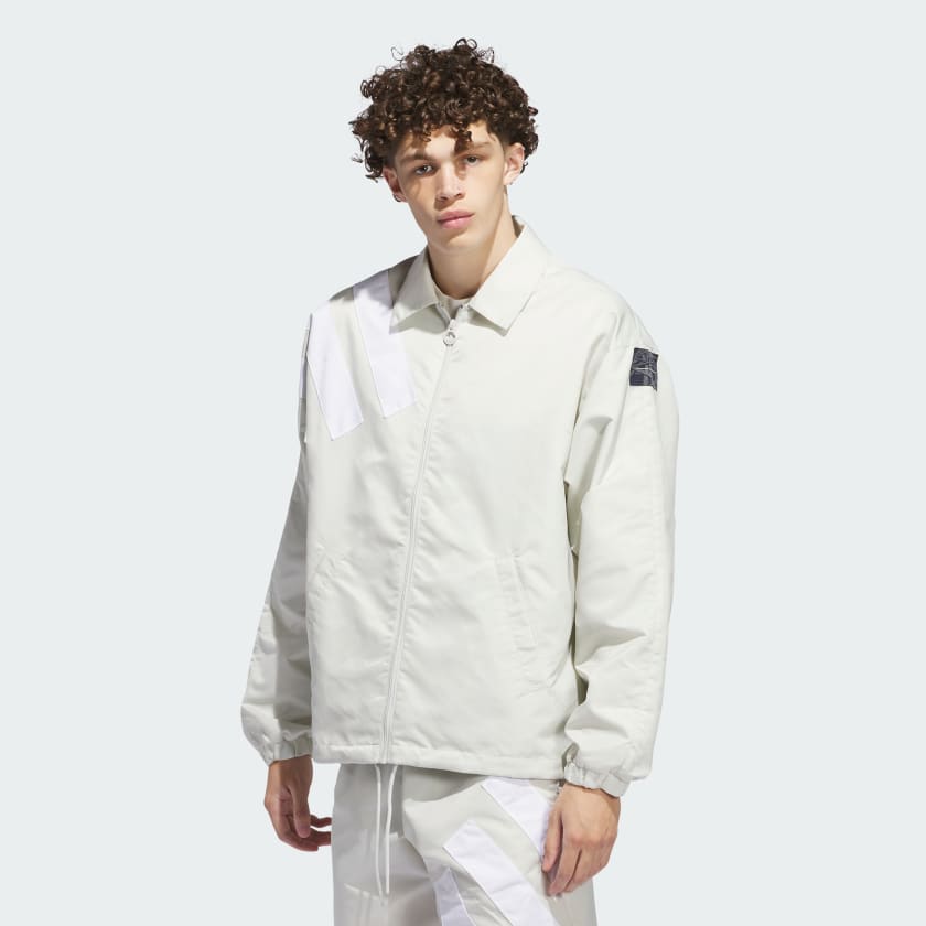 Jaqueta Coach Anthony Edwards 1 - Cinza adidas | adidas Brasil