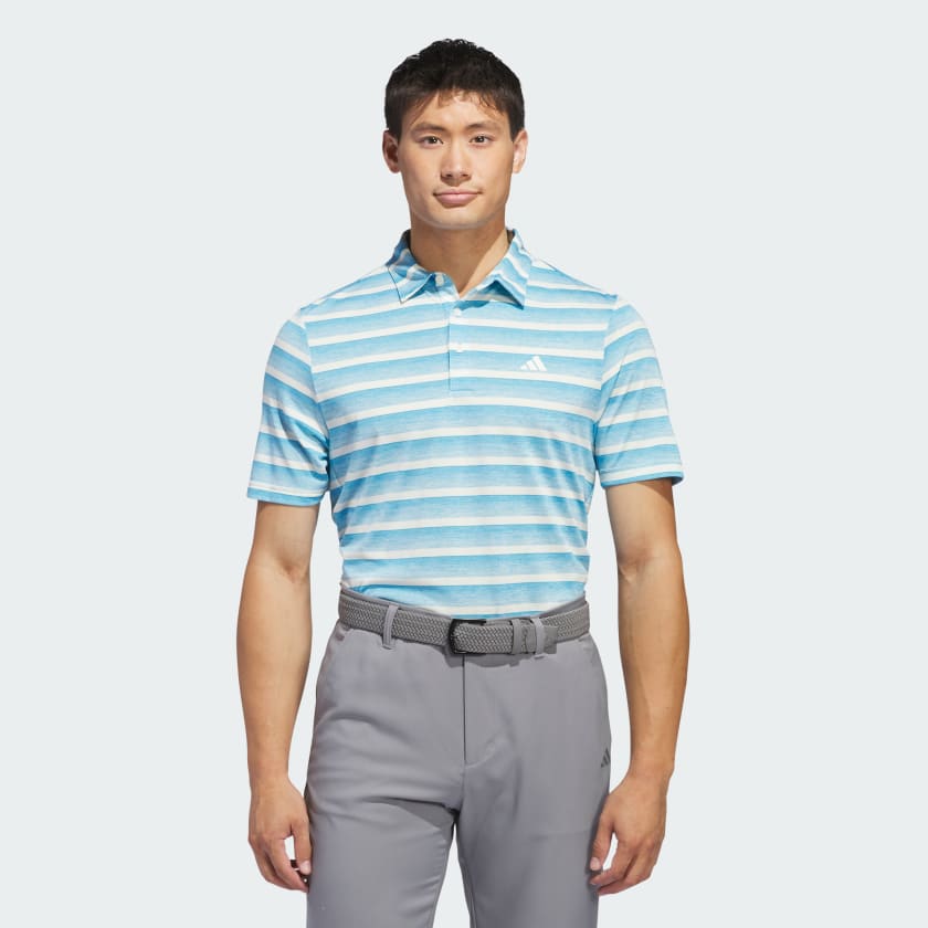 adidas Two-Color Striped Polo Shirt - Blue | adidas Australia