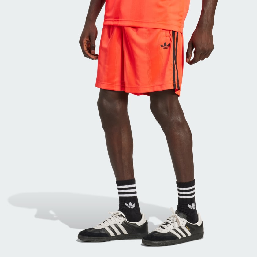 adidas Adicolor Jacquard Shorts - Red | Free Shipping with adiClub ...