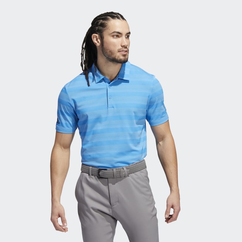 adidas Two-Color Striped Polo Shirt - Blue | adidas Australia