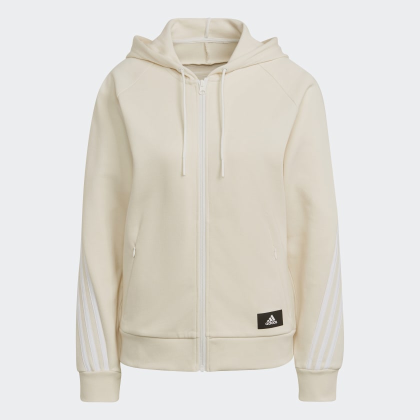 adidas Future Icons 3-Stripes Hooded Track Top - White | Free Shipping ...