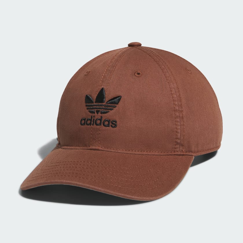 adidas Relaxed Strap-Back Hat - Brown | Free Shipping with adiClub ...
