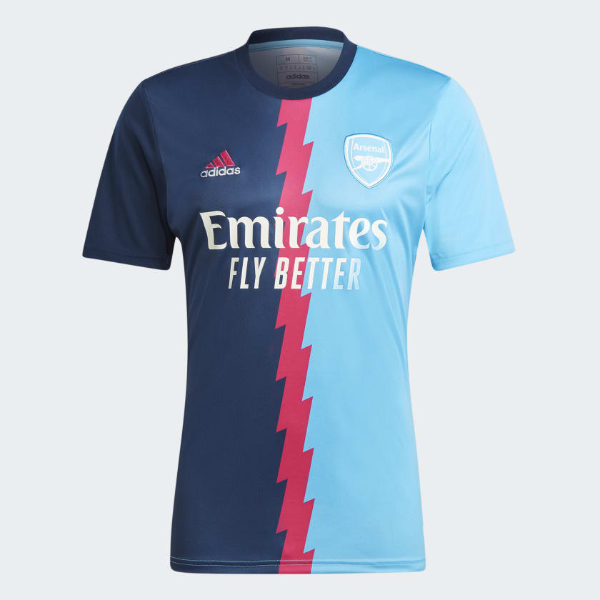Camisa Pré-Jogo Arsenal - Azul adidas | adidas Brasil