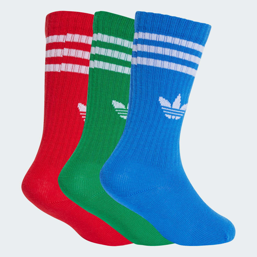 adidas Crew Socks 3 Pairs - Red | adidas UK