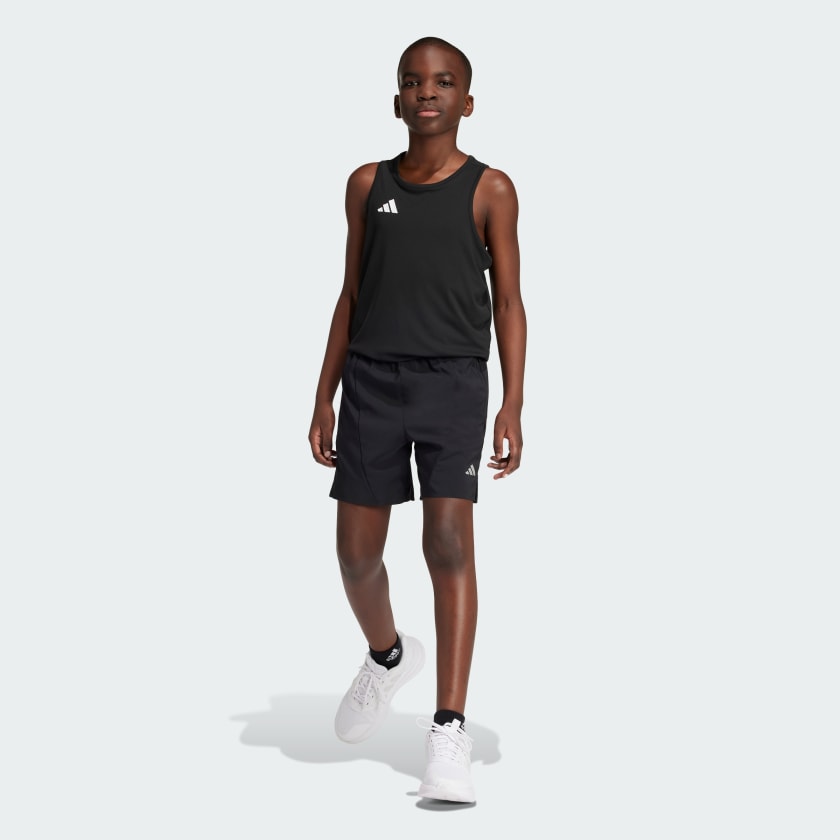 adidas Woven Running Shorts Kids - Black | adidas UK