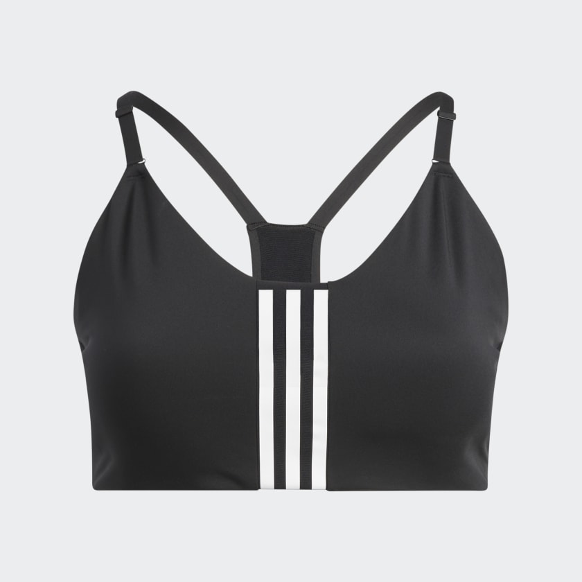 adidas Aeroimpact Training Light-Support Bra (Plus Size) - Black ...