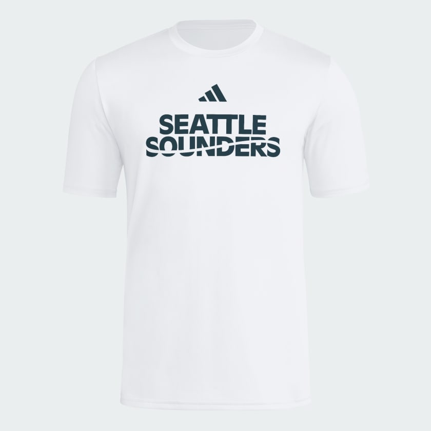 adidas Seattle Sounders FC Short Sleeve Tee - White | Free Shipping ...