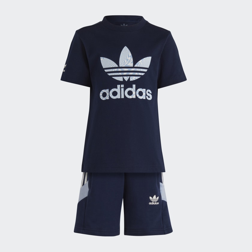 adidas Kids' Lifestyle Rekive Shorts and Tee Set - Blue adidas US