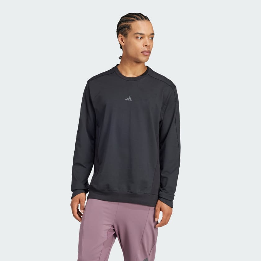 adidas Yoga Crew Neck - Black | adidas UK
