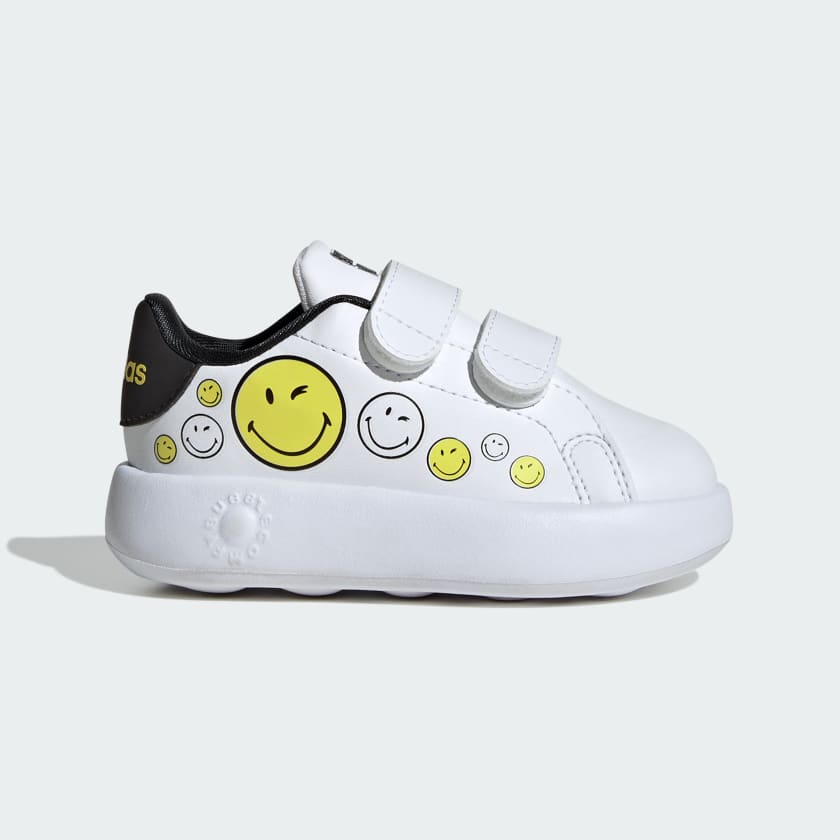 adidas Smiley Advantage Shoes Kids - White | adidas UK