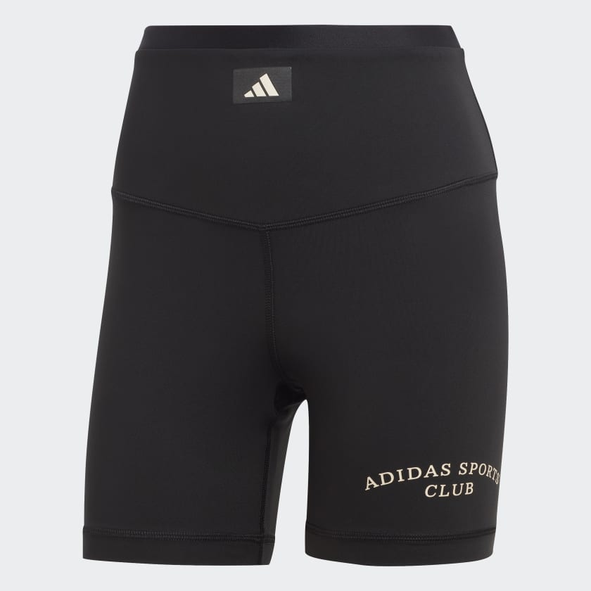 adidas Sports Club Short High-Waist Leggings - Black | adidas Australia