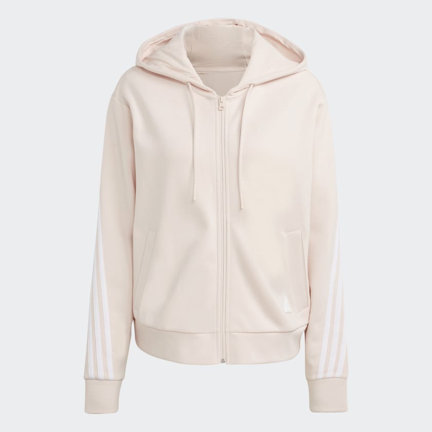 adidas Future Icons 3-Stripes Full-Zip Hoodie - Pink | adidas Australia