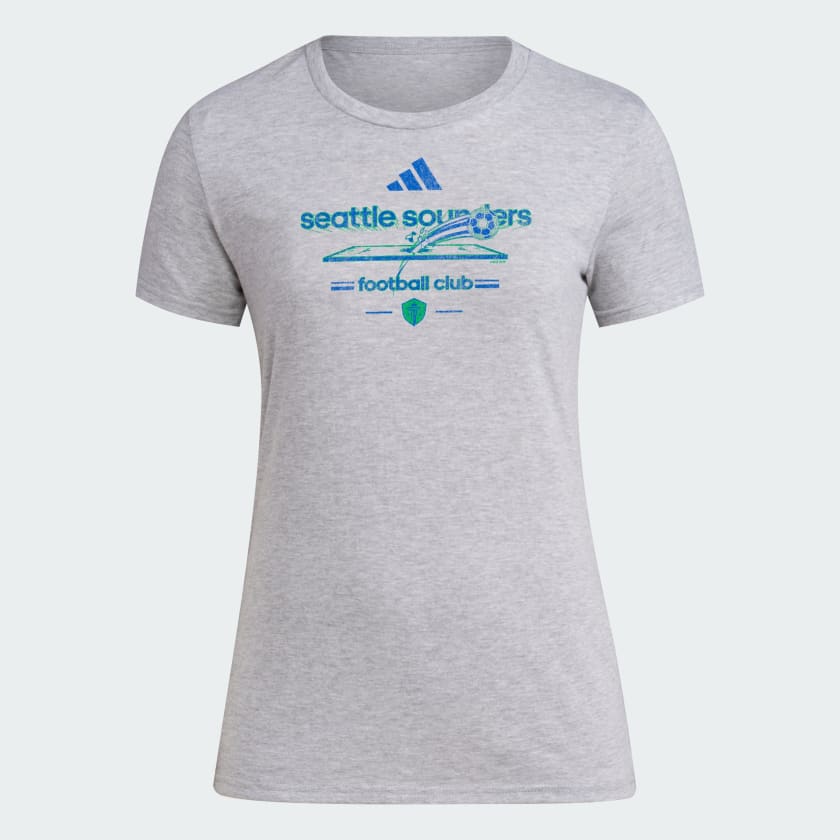 adidas Seattle Sounders FC Short Sleeve Tee - Grey | Free Shipping with ...