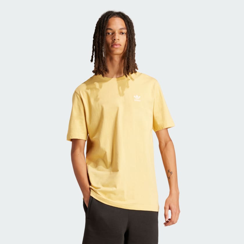 adidas Trefoil Essentials T-Shirt - Beige | adidas UK