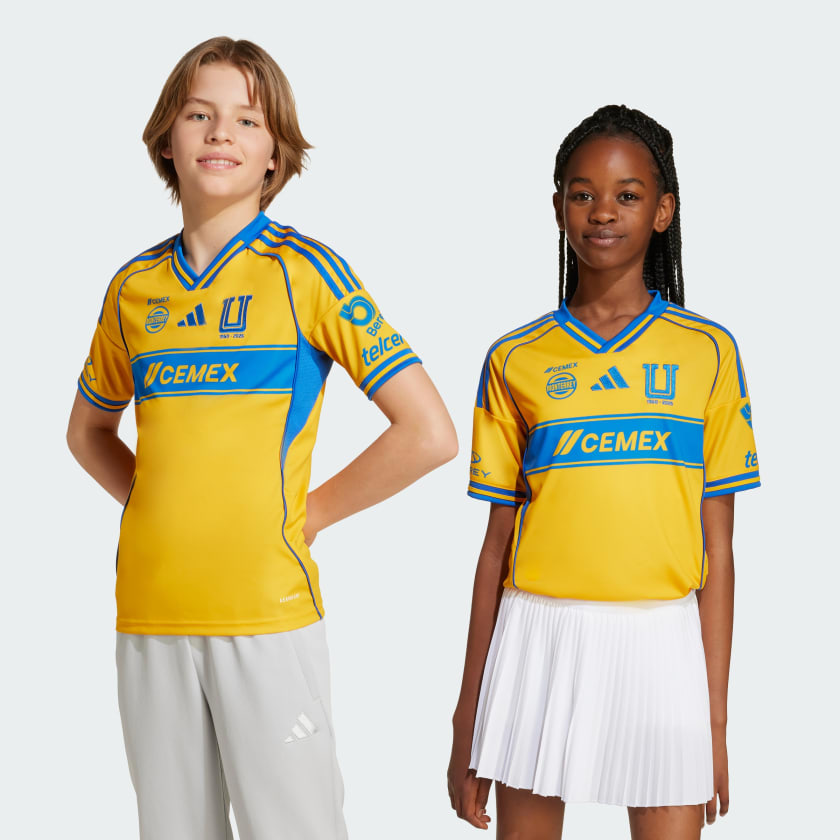 adidas Tigres UANL 25/26 Home Jersey Kids - Yellow | Free Shipping with ...